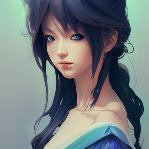 Blue_Baddie - AI Generated Artwork - NightCafe Creator