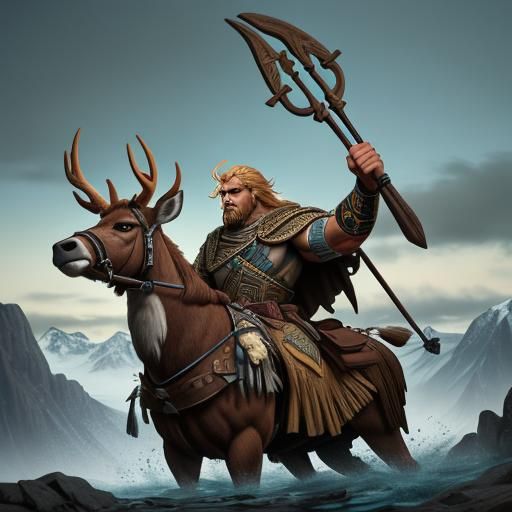 This character is a muscular, god-like figure, reminiscent of ancient ...