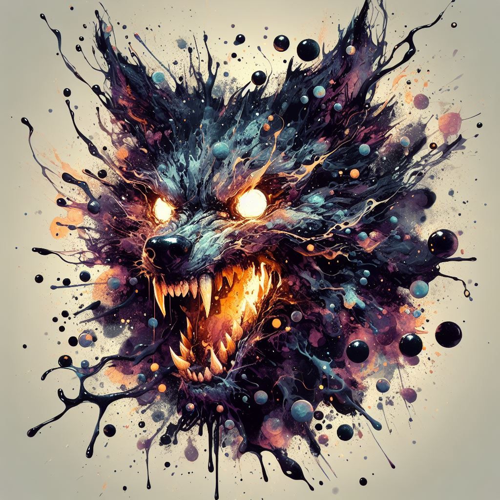 Rabid Wolf - AI Generated Artwork - NightCafe Creator