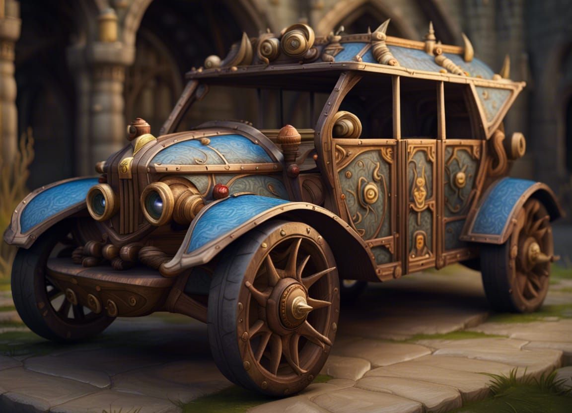 Goblin made car - AI Generated Artwork - NightCafe Creator
