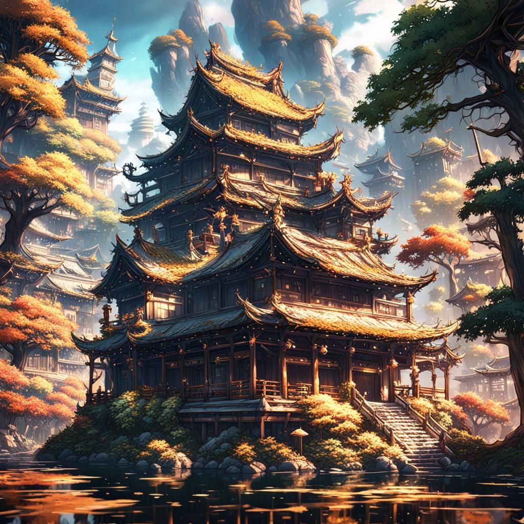 random temple - AI Generated Artwork - NightCafe Creator