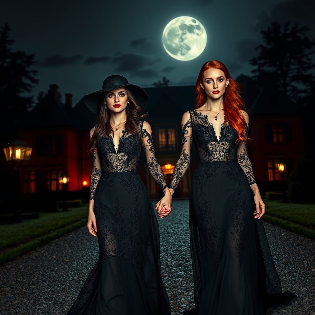 Alété watch Mistress Saman-tha and Myste walk together, Alété happy to see them..