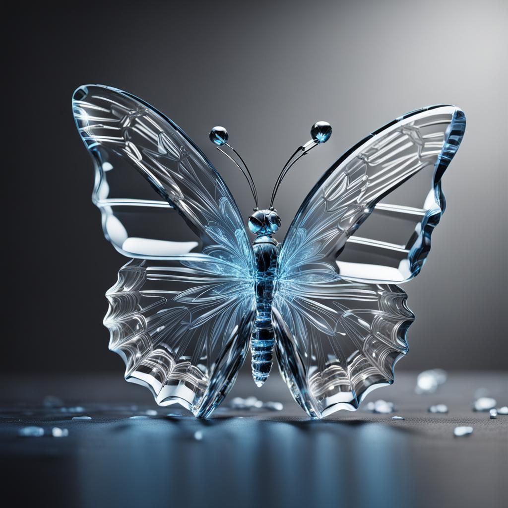 Melting butterfly - AI Generated Artwork - NightCafe Creator