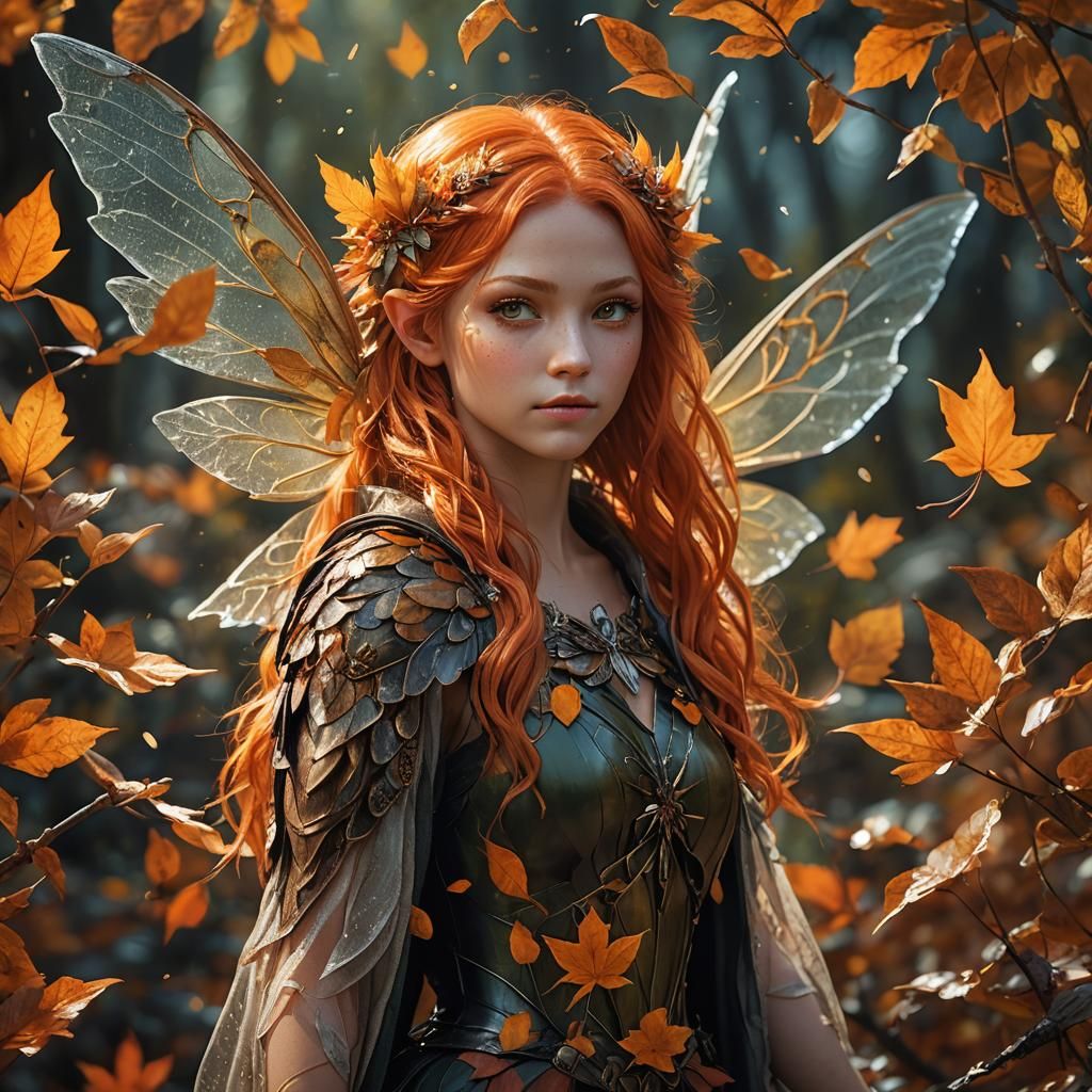 Autumn Fairy - AI Generated Artwork - NightCafe Creator