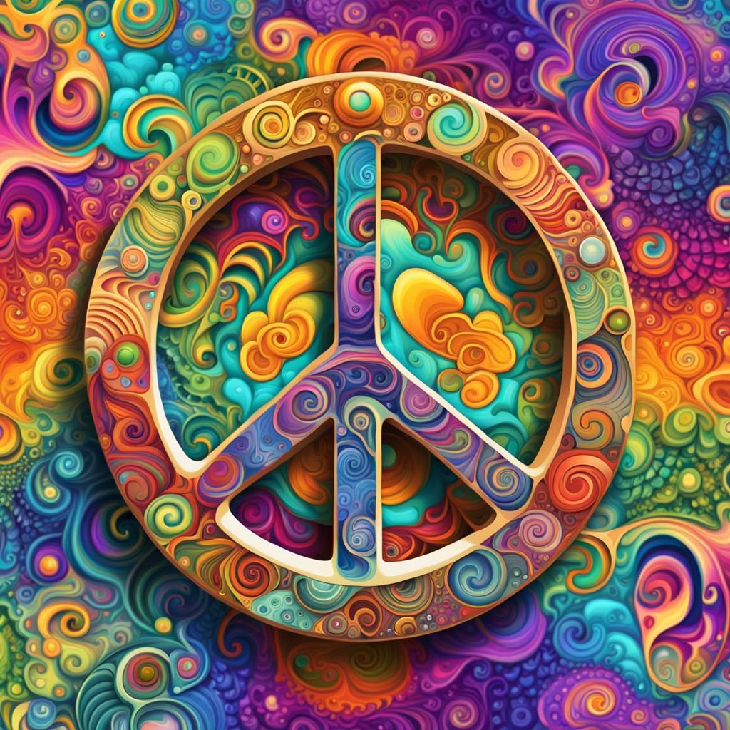 Peace sign - AI Generated Artwork - NightCafe Creator