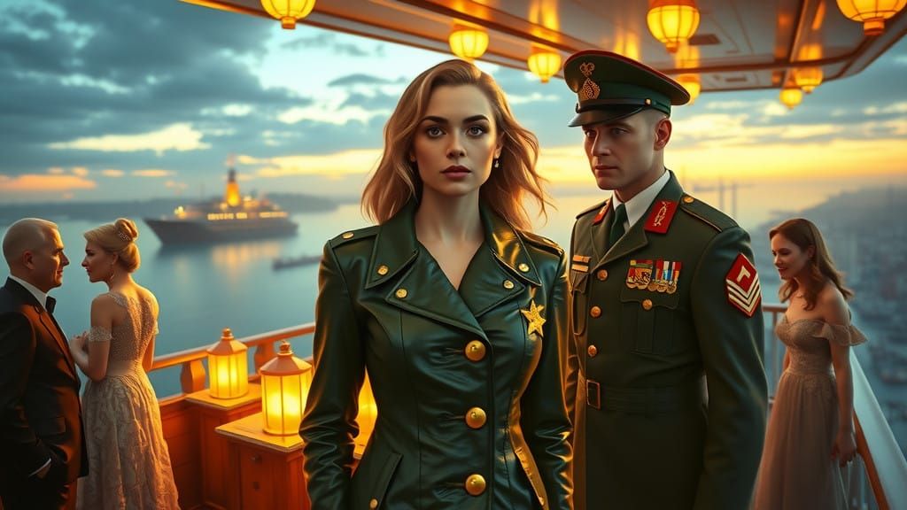 Naval story - Stunning Soviet Commissar on a Majestic Flying...