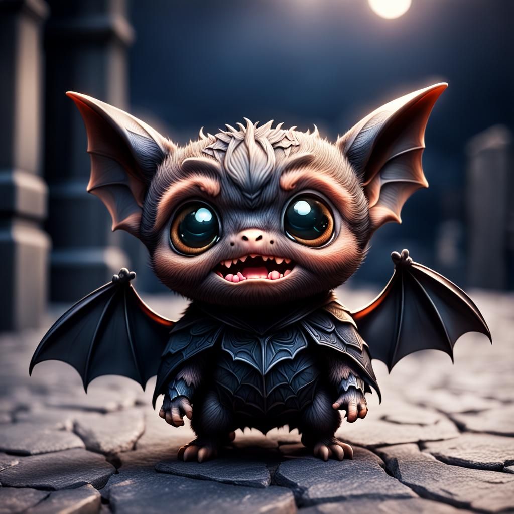 chibi kawaii bat - AI Generated Artwork - NightCafe Creator