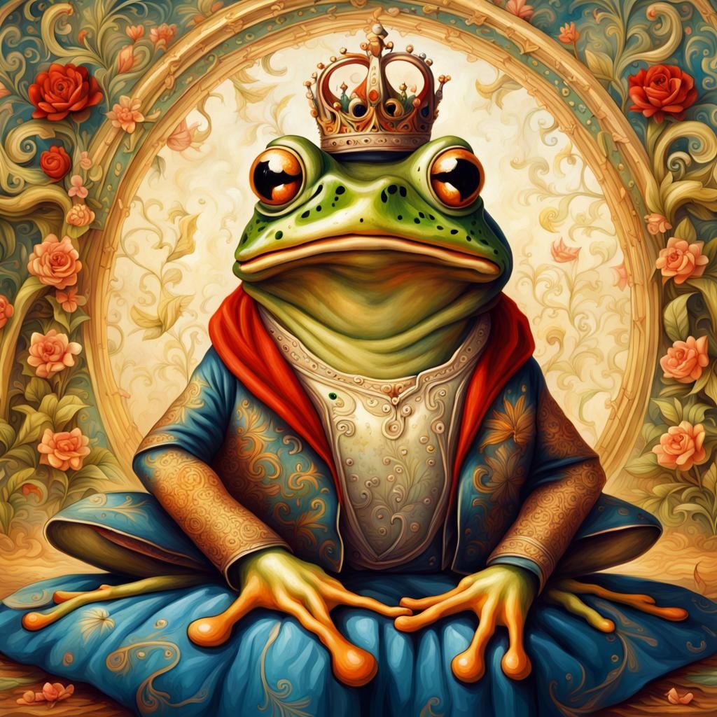 Royal Frog - AI Generated Artwork - NightCafe Creator