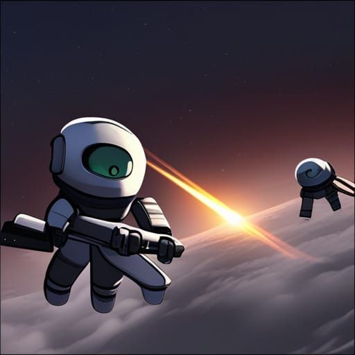 Kerbal samurai fighting spaceships - AI Generated Artwork - NightCafe ...