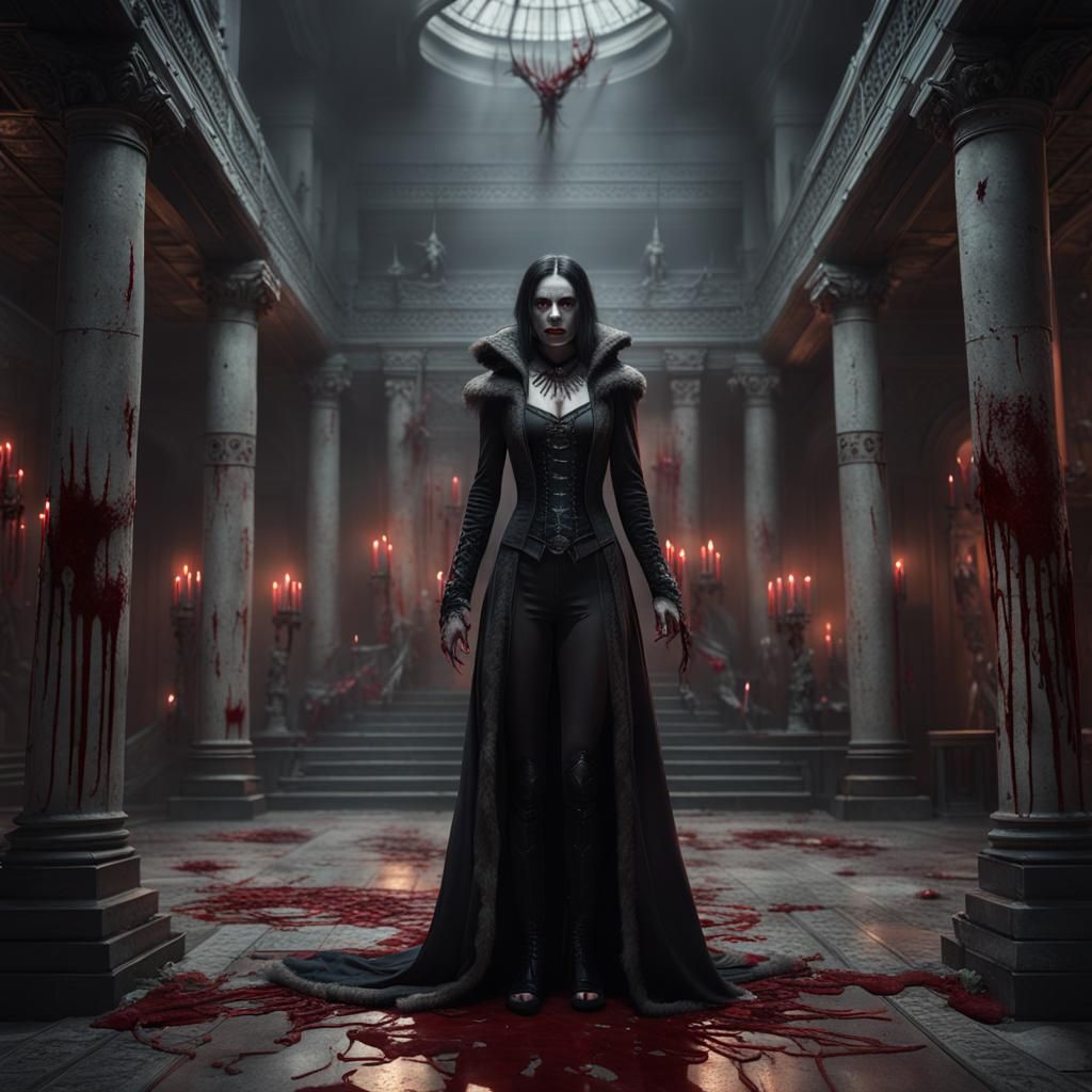 Dark vampire princess - AI Generated Artwork - NightCafe Creator