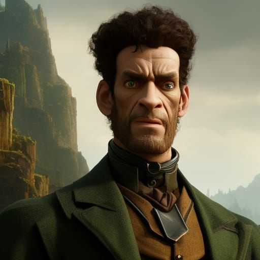 Frankenstein sitting in a classroom. 9-year-old Frankenstein's monster ...