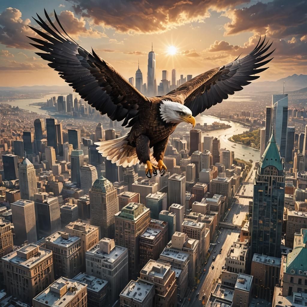 City Eagle - AI Generated Artwork - NightCafe Creator