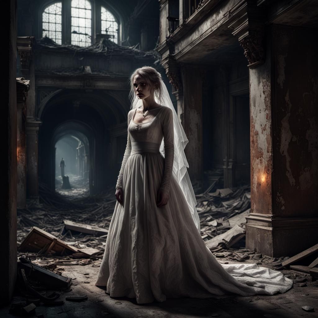 The dead bride - AI Generated Artwork - NightCafe Creator