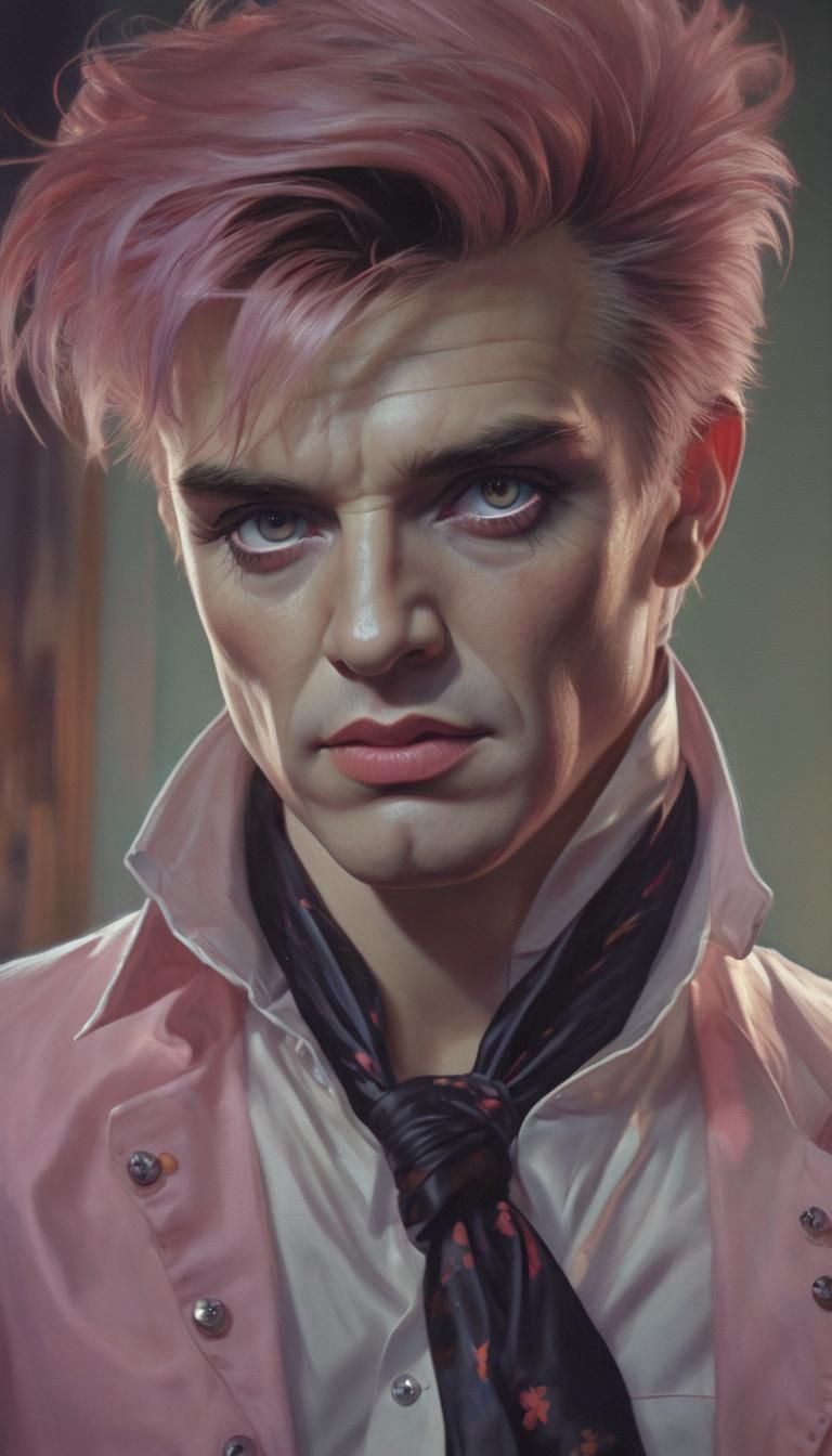 Steve Strange from Visage - AI Generated Artwork - NightCafe Creator