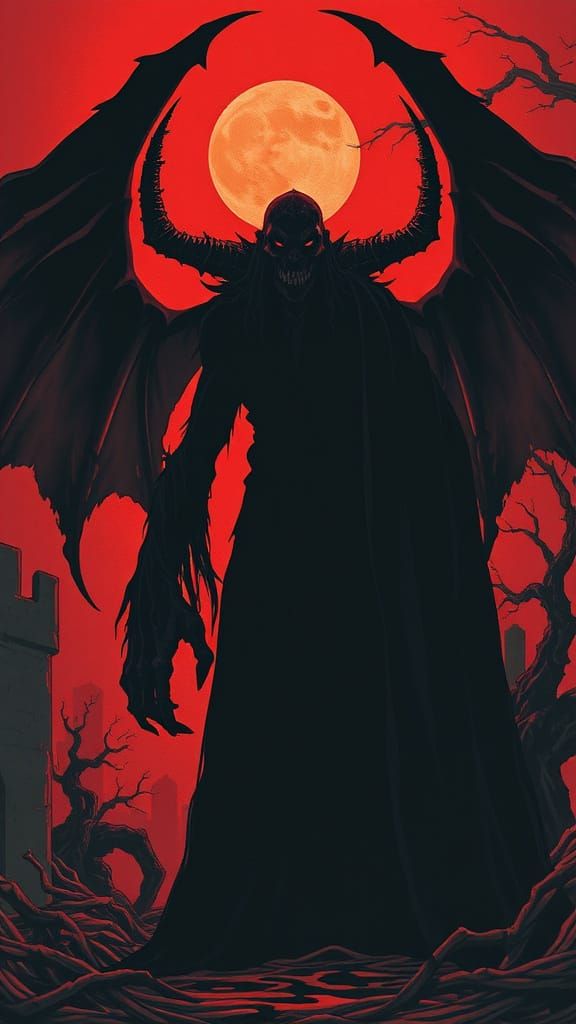 Ethereal Horror in Dark Gothic Fantasy Style - AI Art