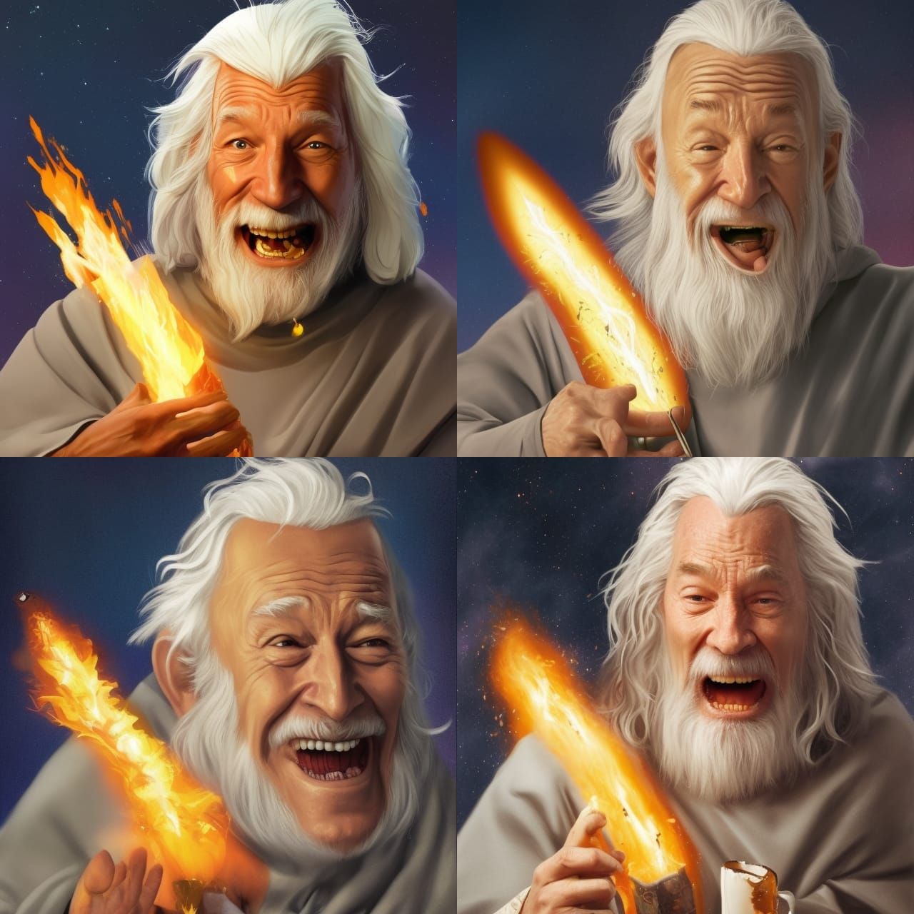 Gandalf eating tacos with reckless abandon and absolute joy just ...