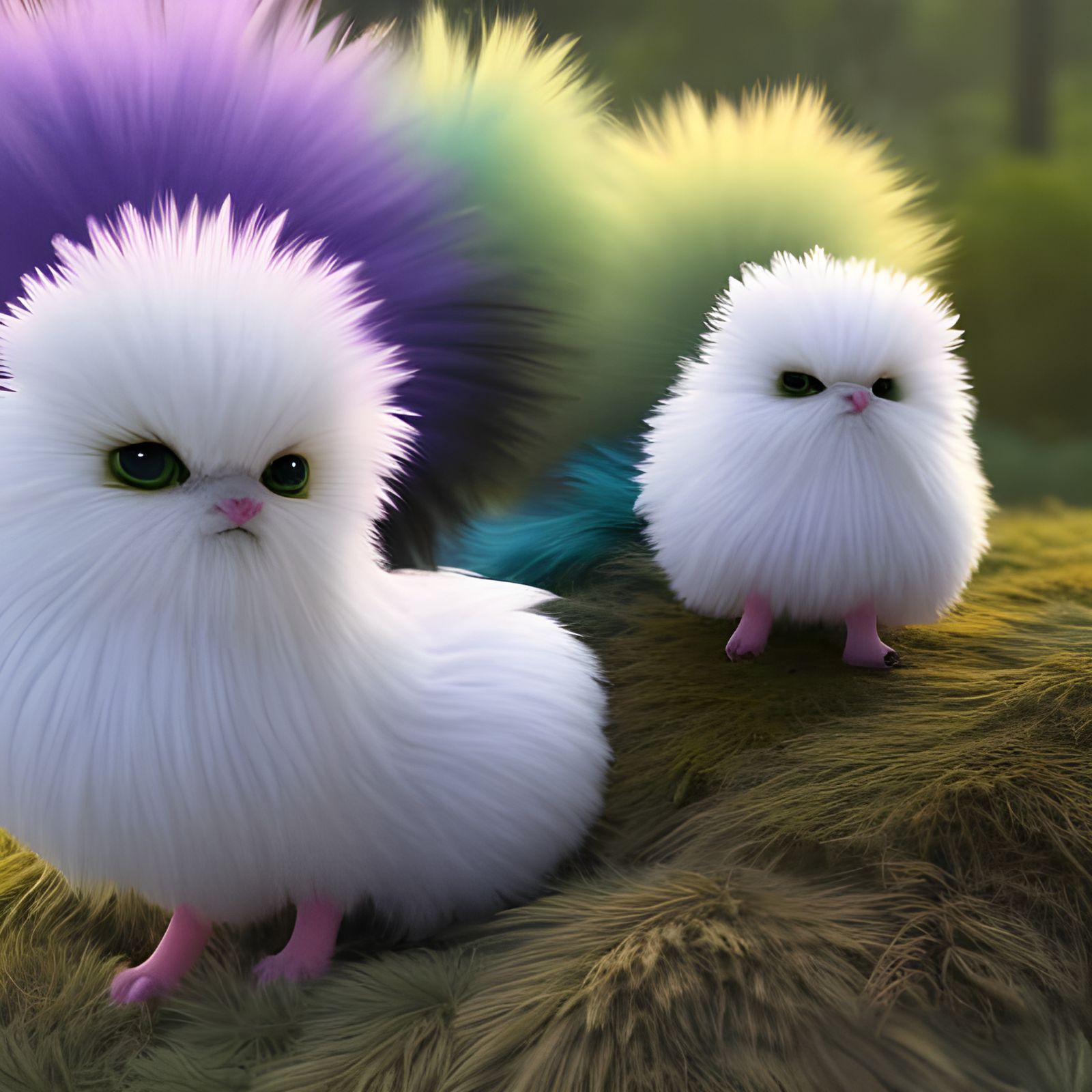 Fluffy kawaii creatures - AI Generated Artwork - NightCafe Creator