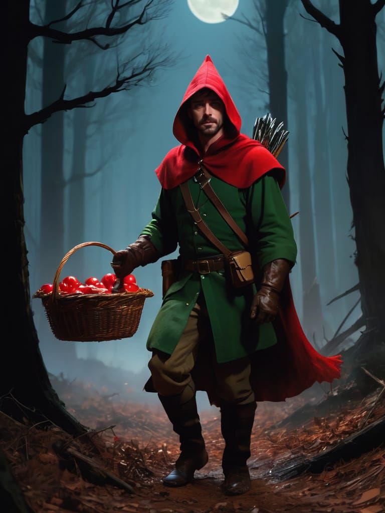 Red Robin Hood - AI Generated Artwork - NightCafe Creator