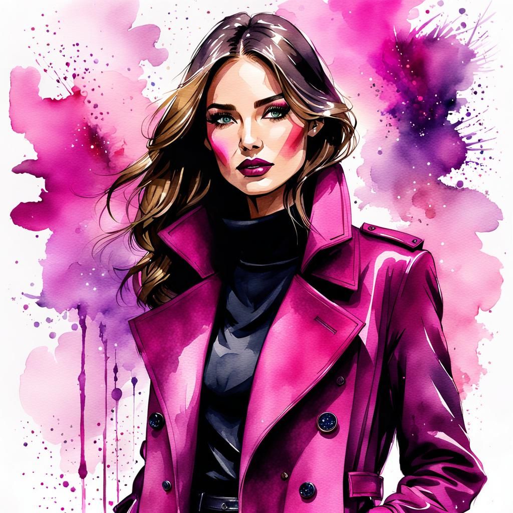 Magenta Style - coat - AI Generated Artwork - NightCafe Creator