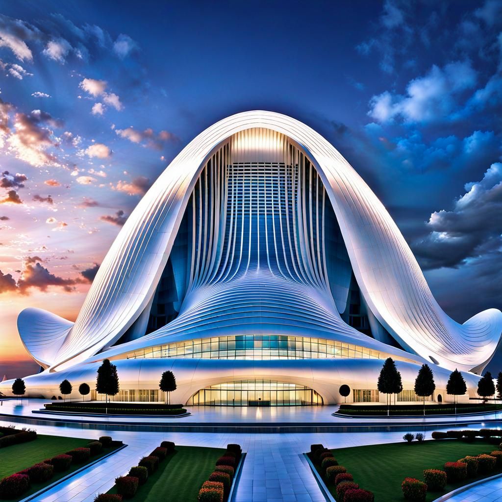 Modern architecture - AI Generated Artwork - NightCafe Creator