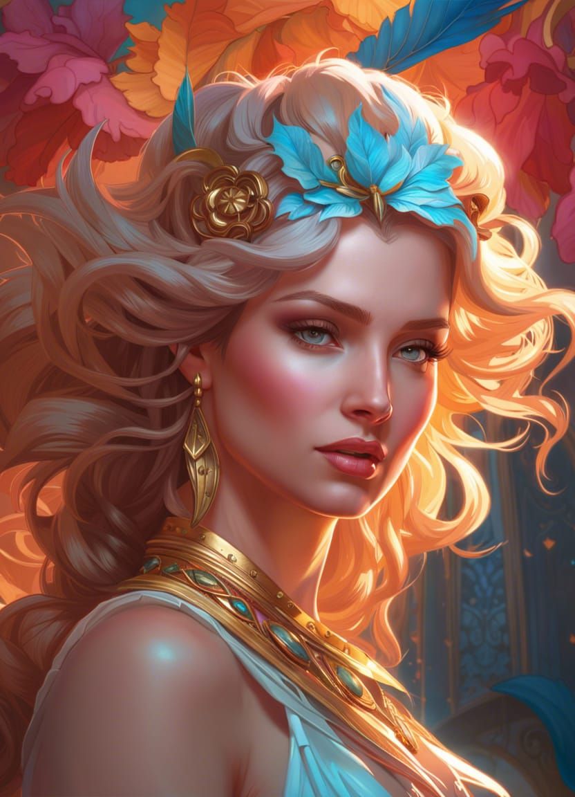 Beautiful Aphrodite Portrait - AI Generated Artwork - NightCafe Creator