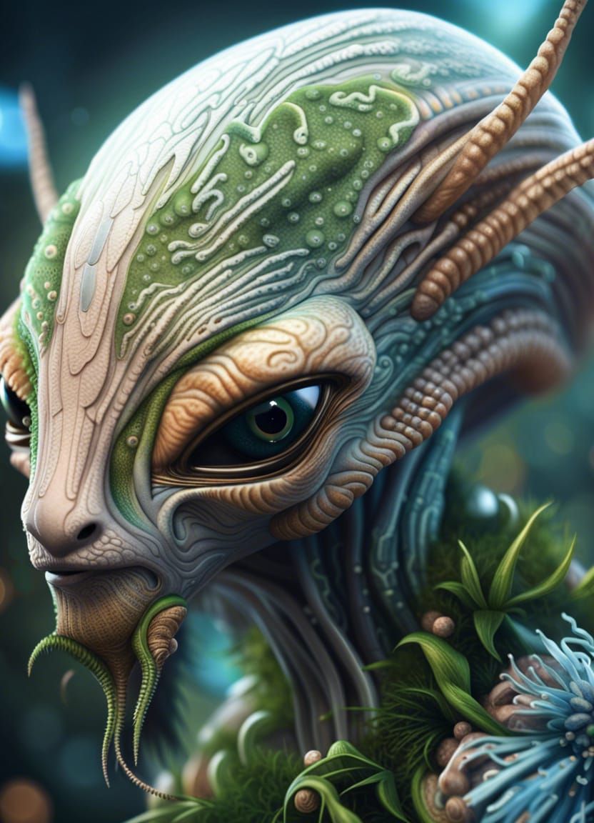 Alien from Space - AI Generated Artwork - NightCafe Creator