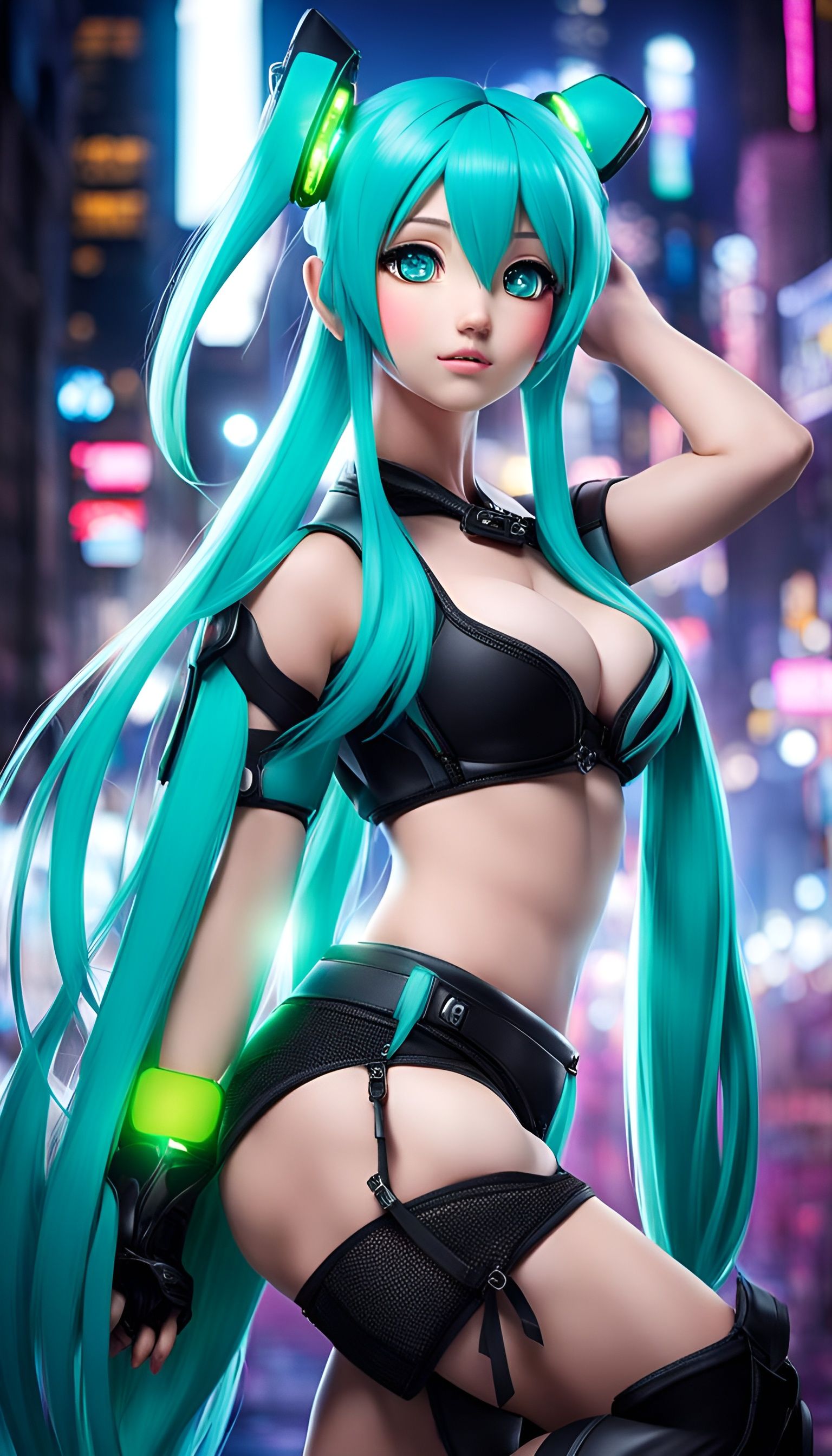 Hatsune Miku 410 - AI Generated Artwork - NightCafe Creator