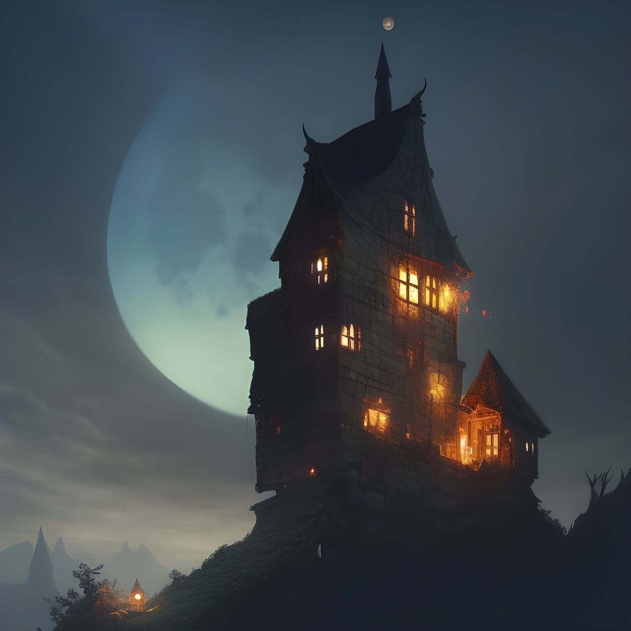 Nightcastle - AI Generated Artwork - NightCafe Creator