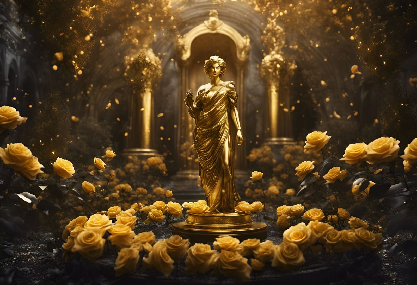 In the Garden of King Midas - AI Generated Artwork - NightCafe Creator