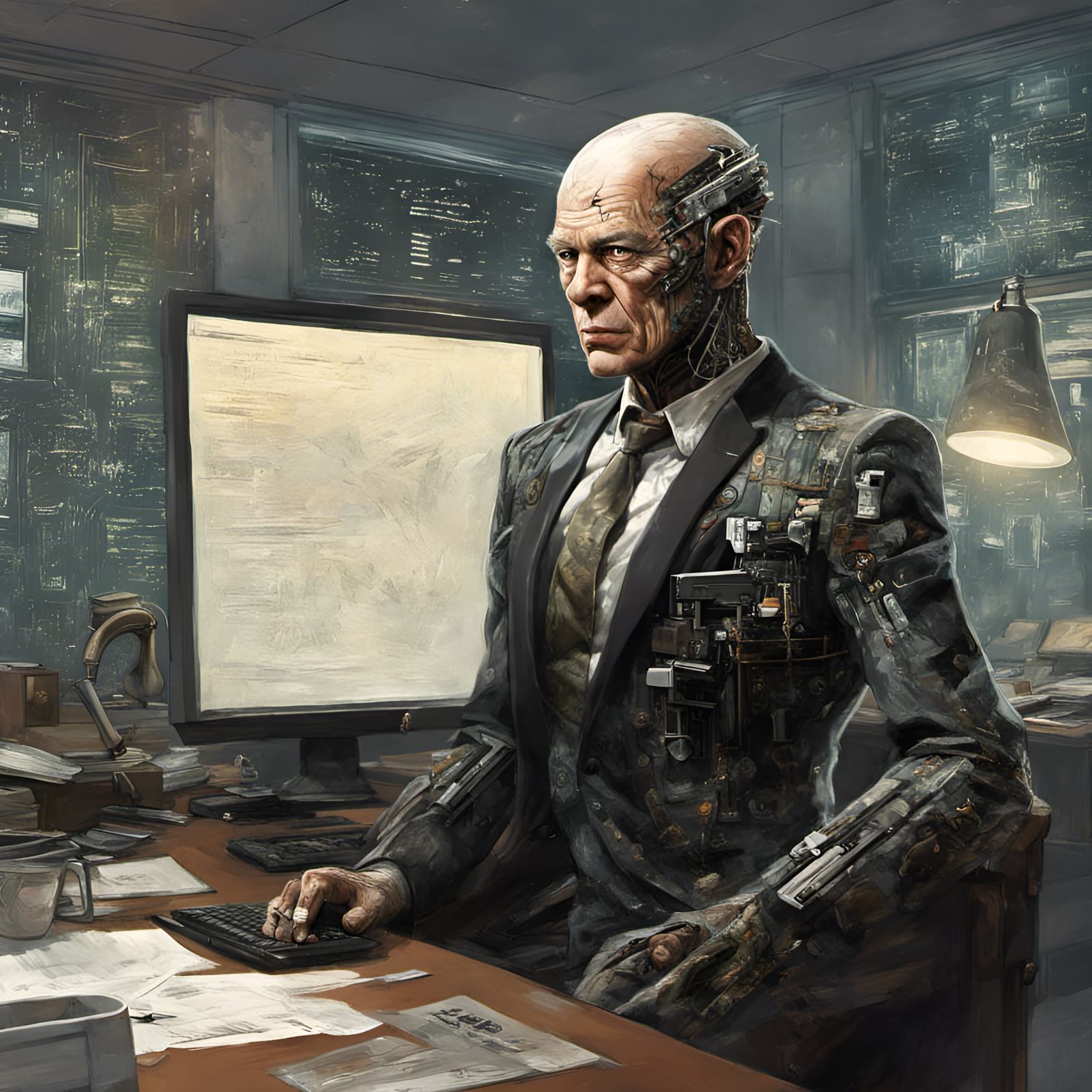 Chairman of the Borg - AI Generated Artwork - NightCafe Creator