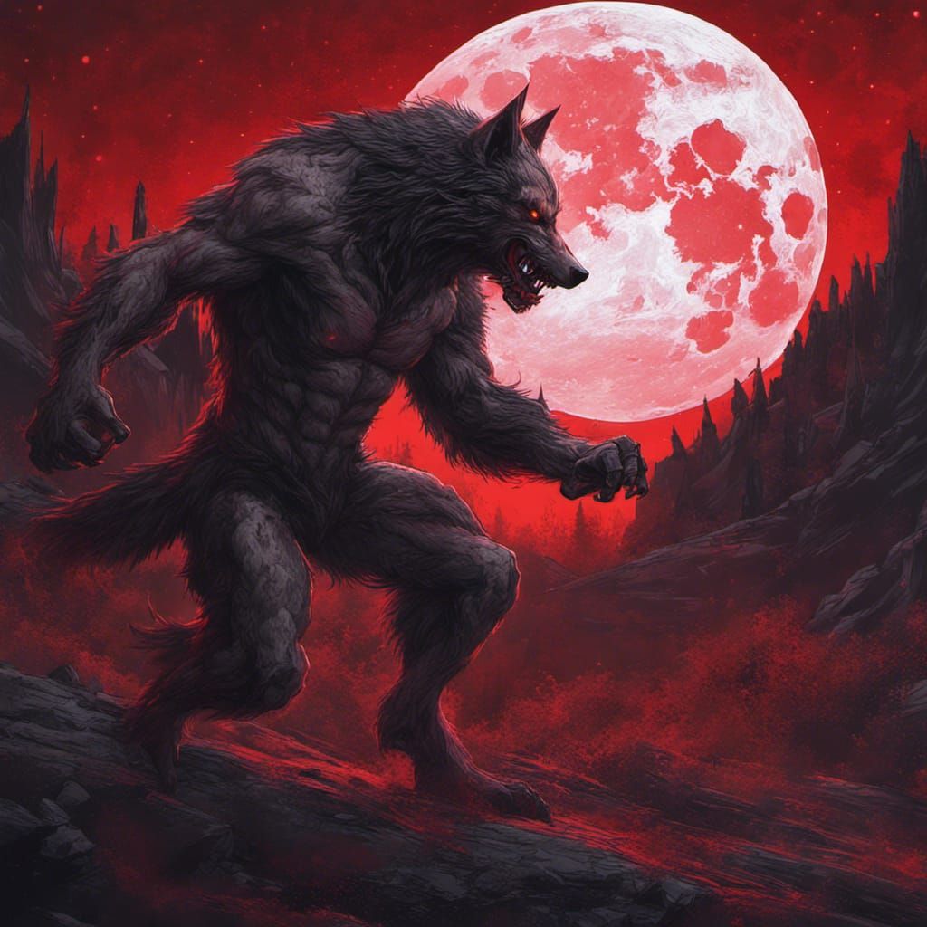 Werewolf - AI Generated Artwork - NightCafe Creator