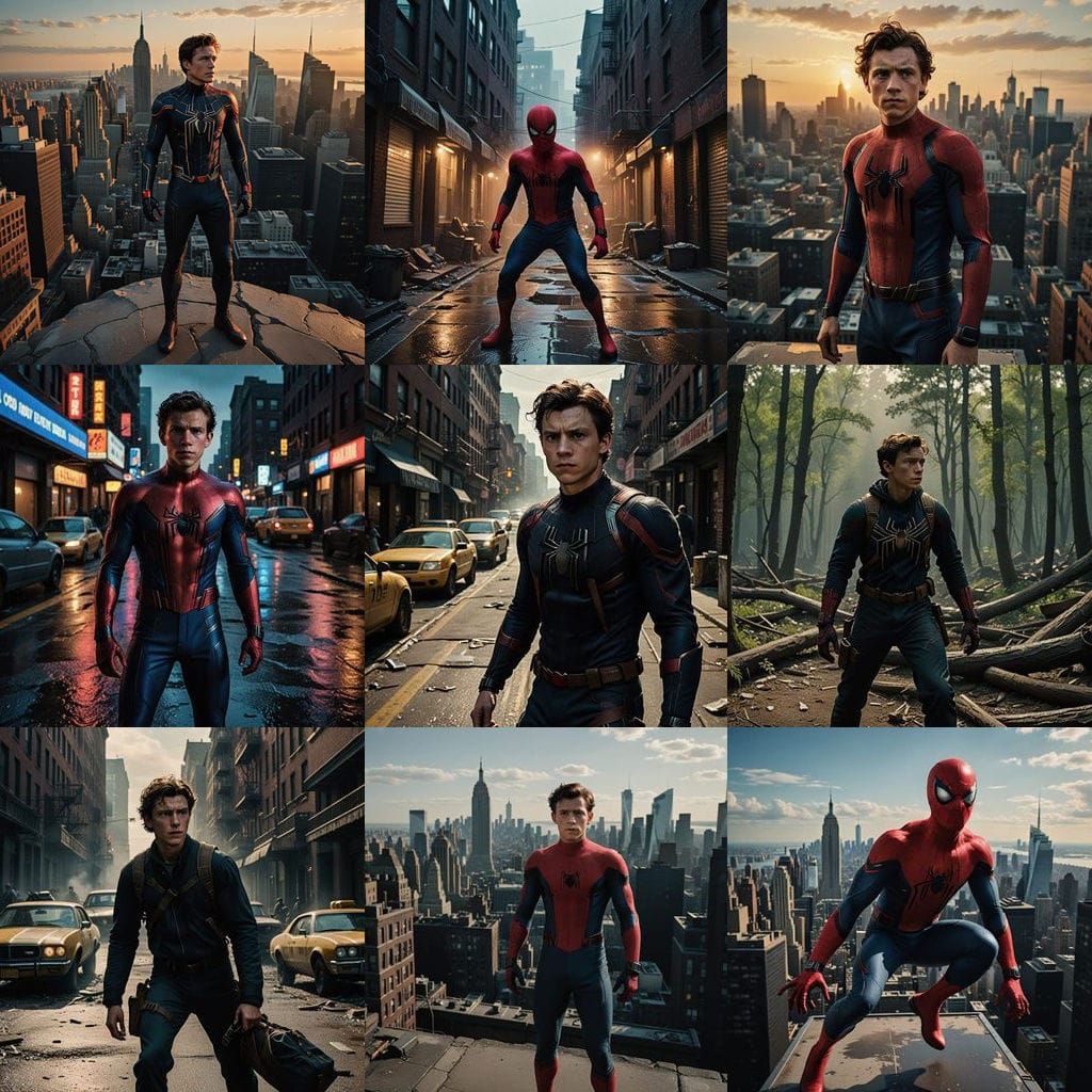 Tom Holland Spider-Man MCU - Epic Cinematic Portrait of Tom ...