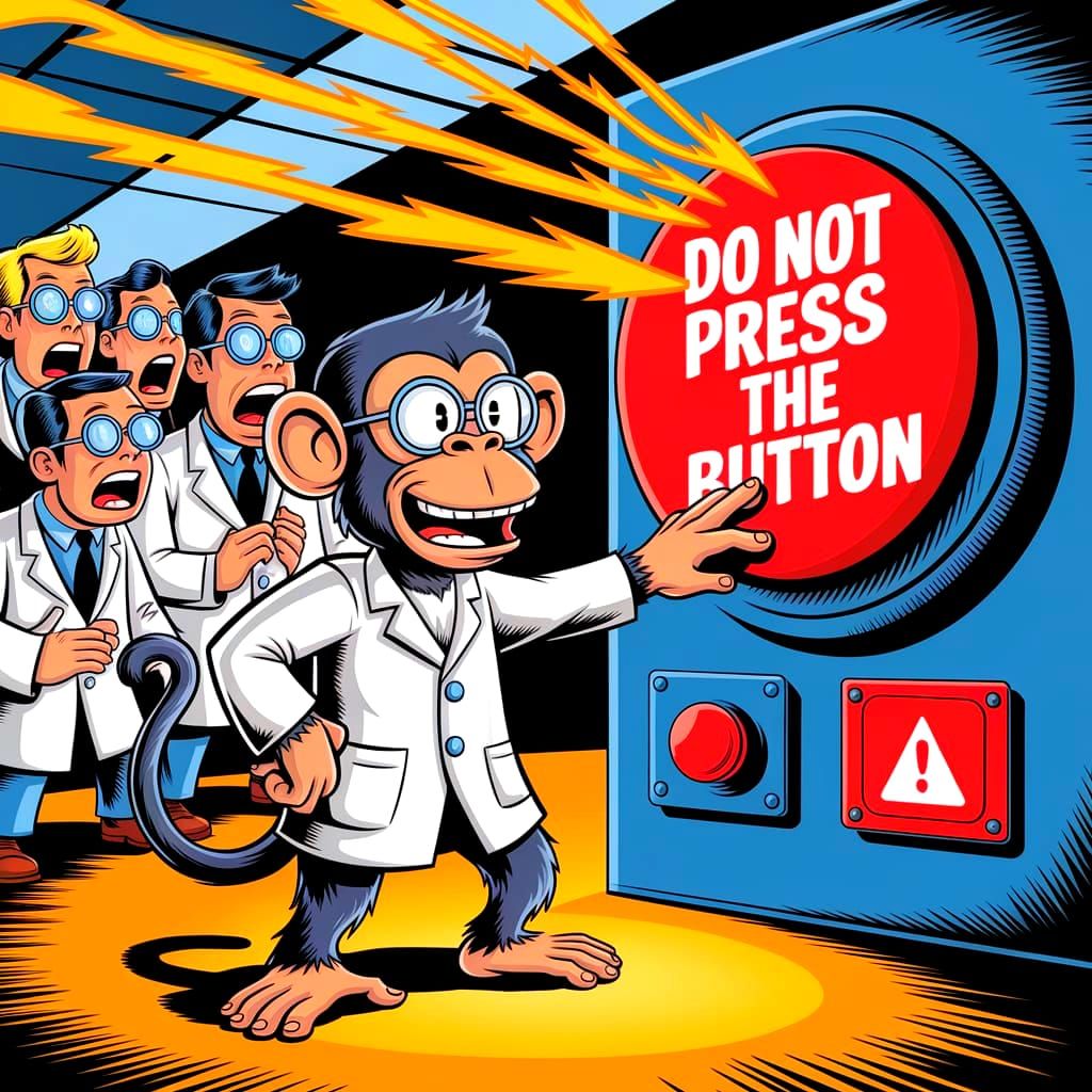 Do not press the button... - Do not press the button...