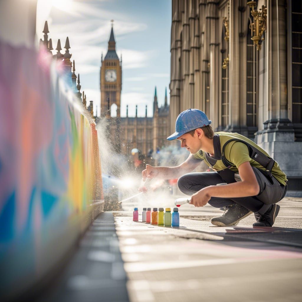 Spray Painting - AI Generated Artwork - NightCafe Creator