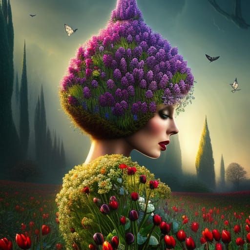 Mother of Tulips - AI Generated Artwork - NightCafe Creator