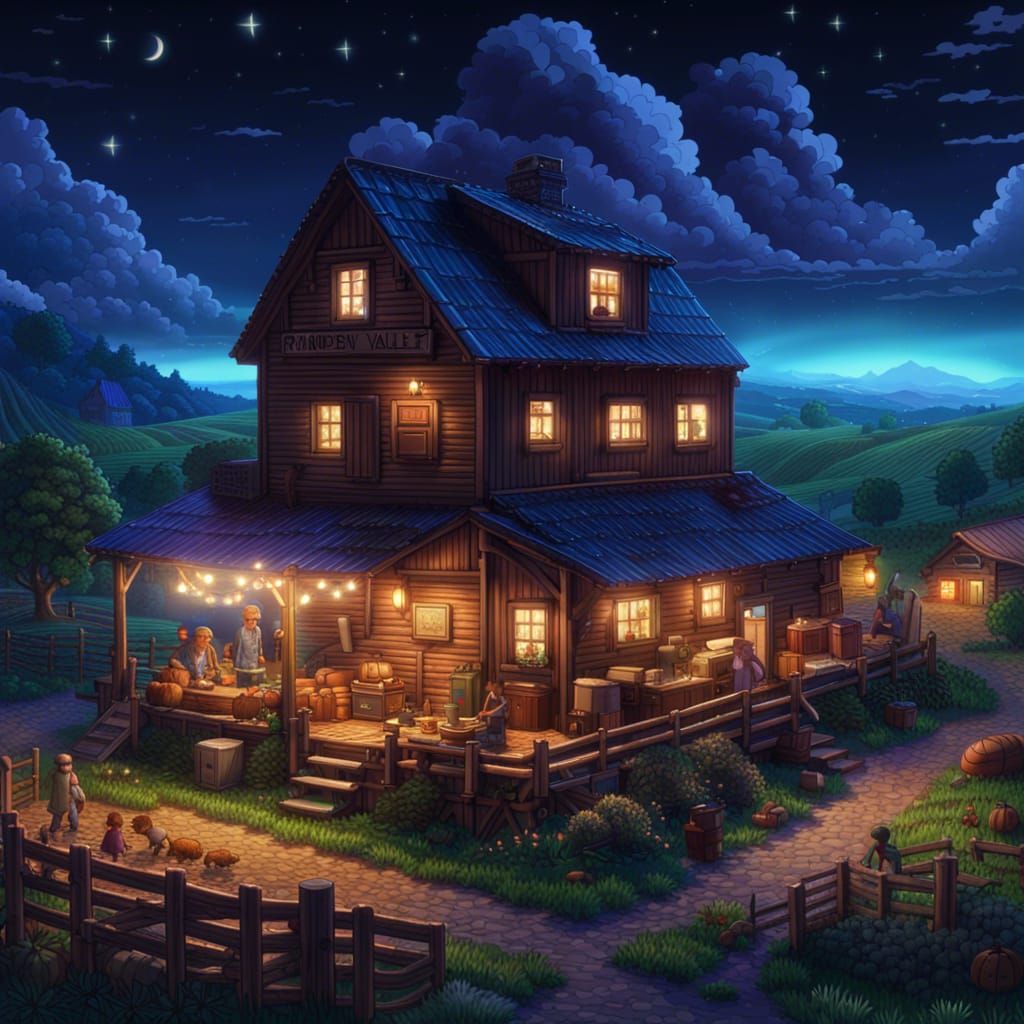 Countryside Farmhouse - AI Generated Artwork - NightCafe Creator