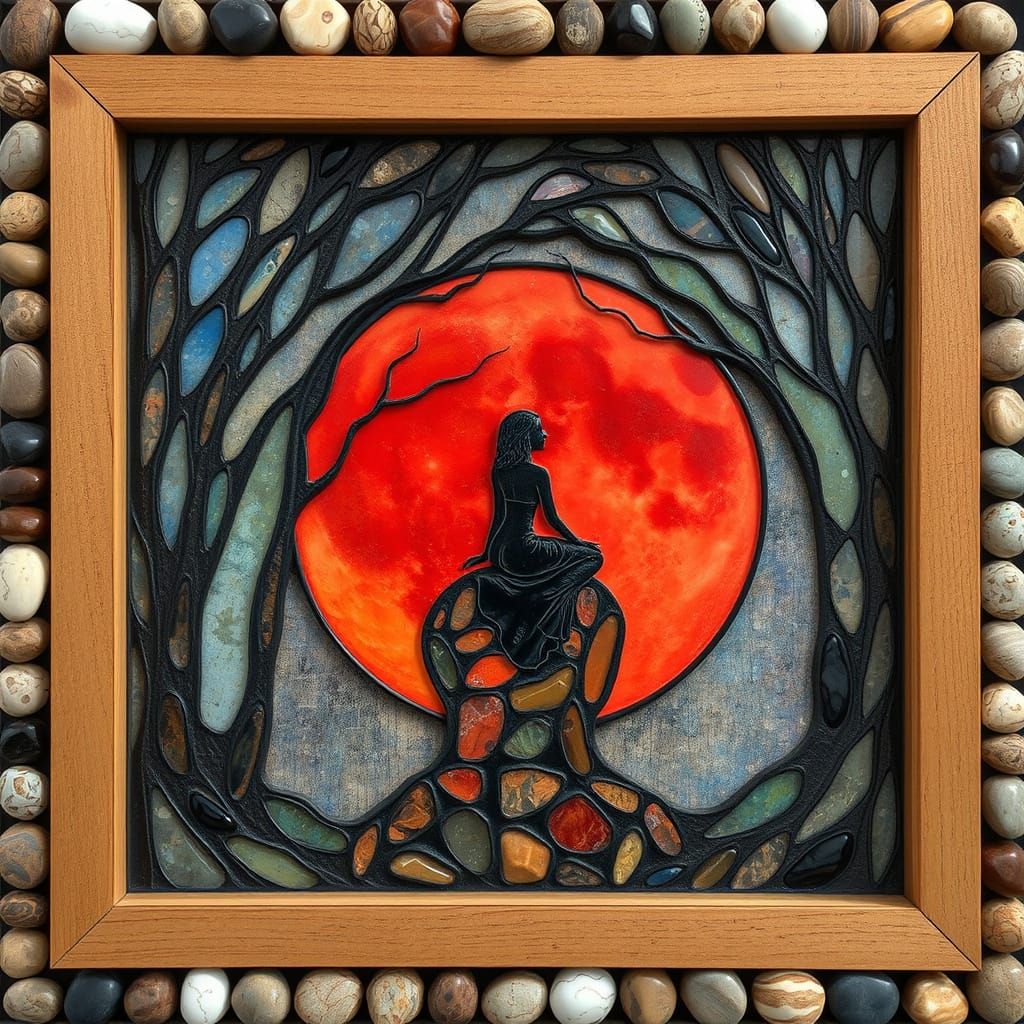 Surrealism Meets Fractal Elegance in a Stained Gla... - AI Art