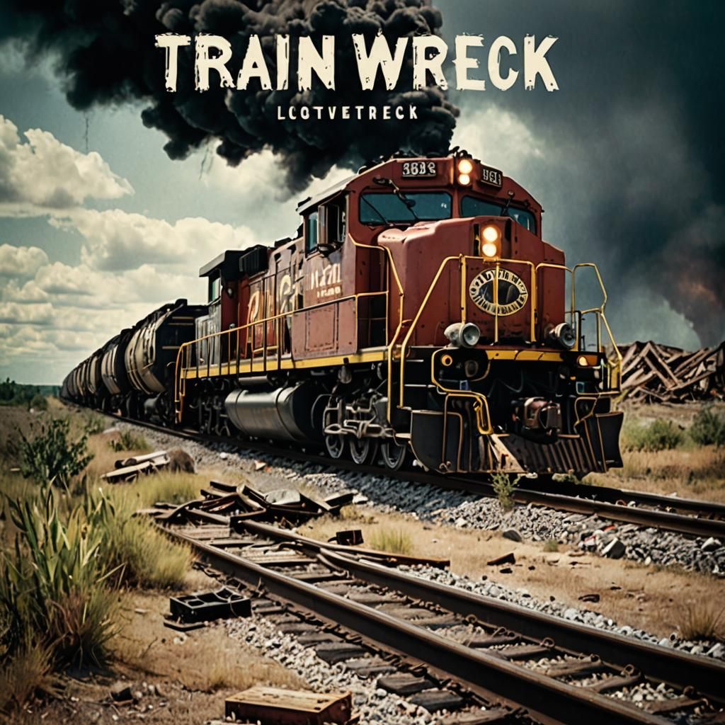 The new album by train wreck - AI Generated Artwork - NightCafe Creator