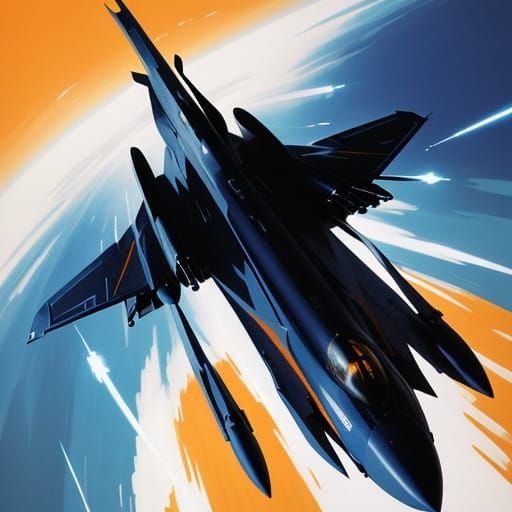 rocket-powered fighter - Futuristic Rocket-Powered Fighter J...