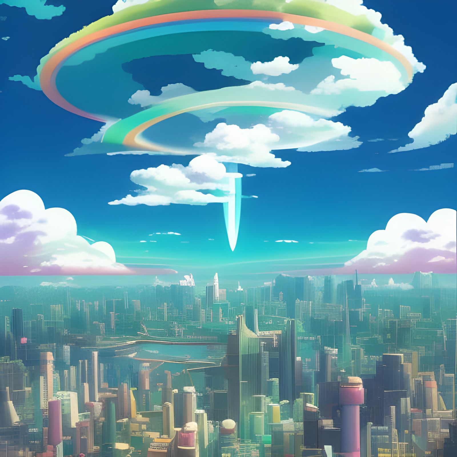 Sky city - AI Generated Artwork - NightCafe Creator