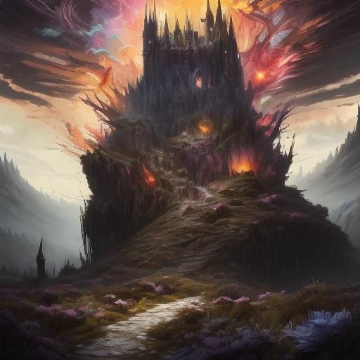 Highly detailed dark Castle of Doom - AI Generated Artwork - NightCafe ...