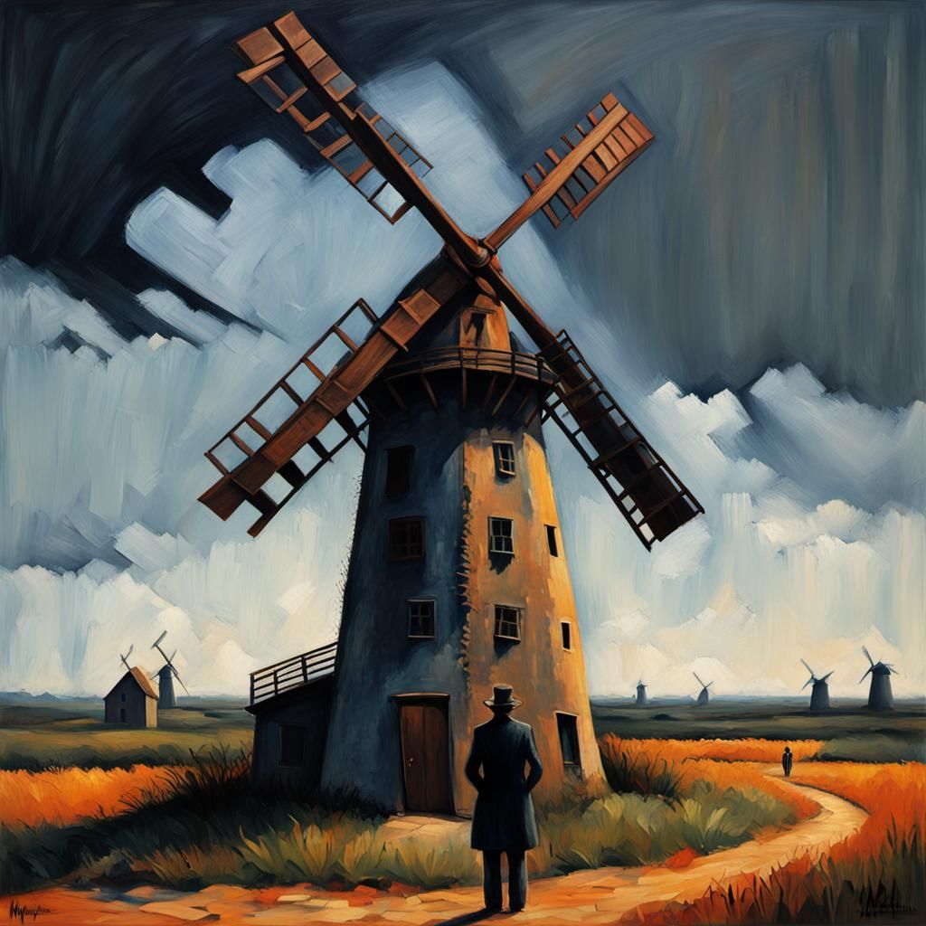 Windmill - AI Generated Artwork - NightCafe Creator