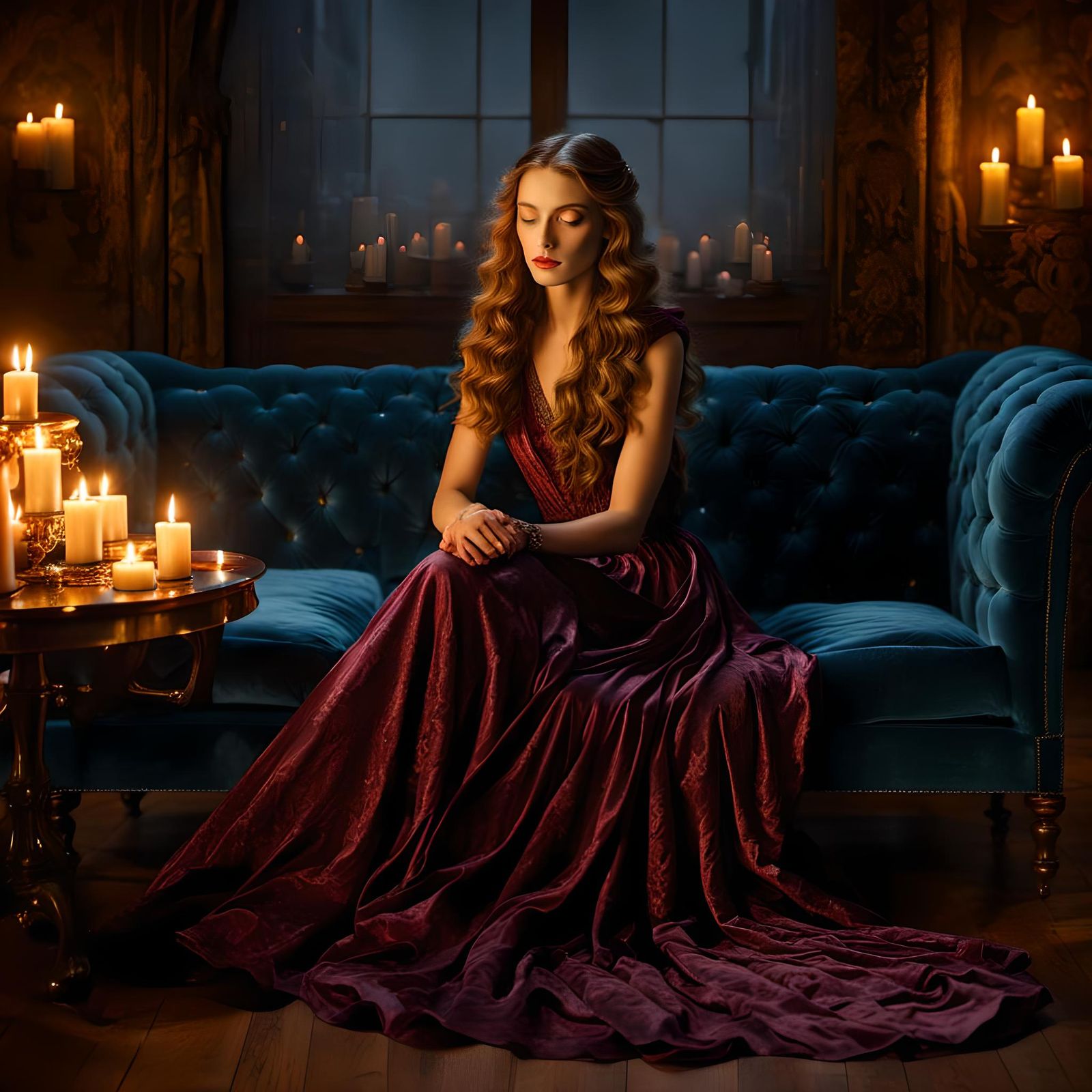 The Duchess of Divine Serenity - AI Generated Artwork - NightCafe Creator