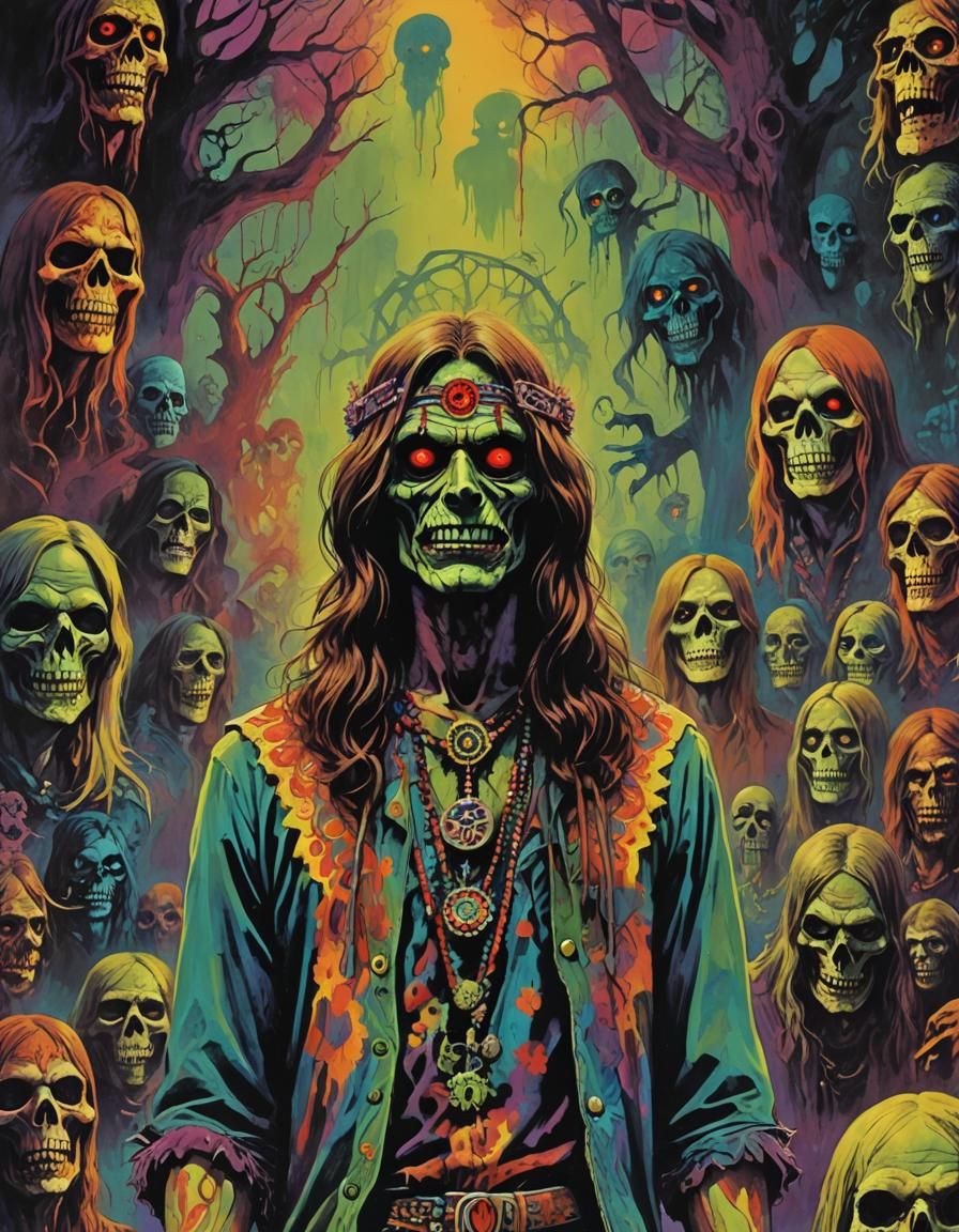1960s colorful hippie horror - AI Generated Artwork - NightCafe Creator
