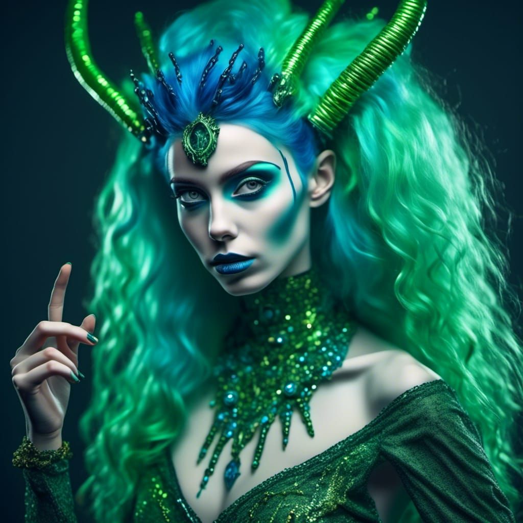 Alien woman - AI Generated Artwork - NightCafe Creator