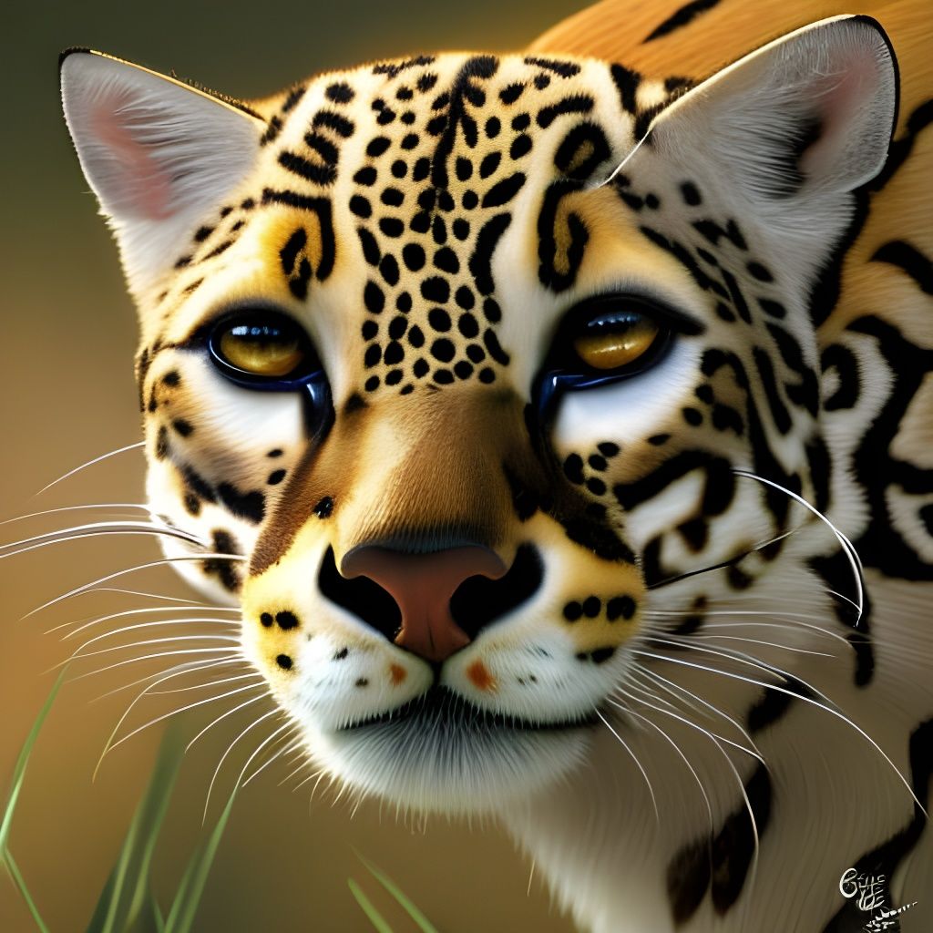 Ocelot Stare - AI Generated Artwork - NightCafe Creator