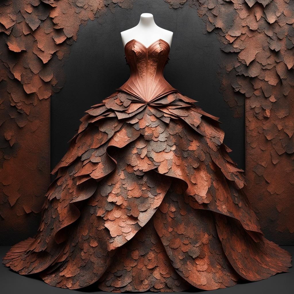 Fine Art Paper Collage Ball Gown : Alexander McQueen Subversive Fashion ...