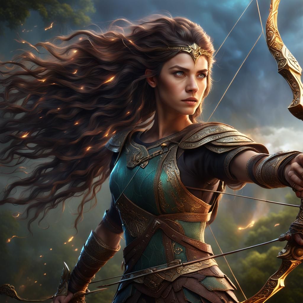 The power of archery - AI Generated Artwork - NightCafe Creator