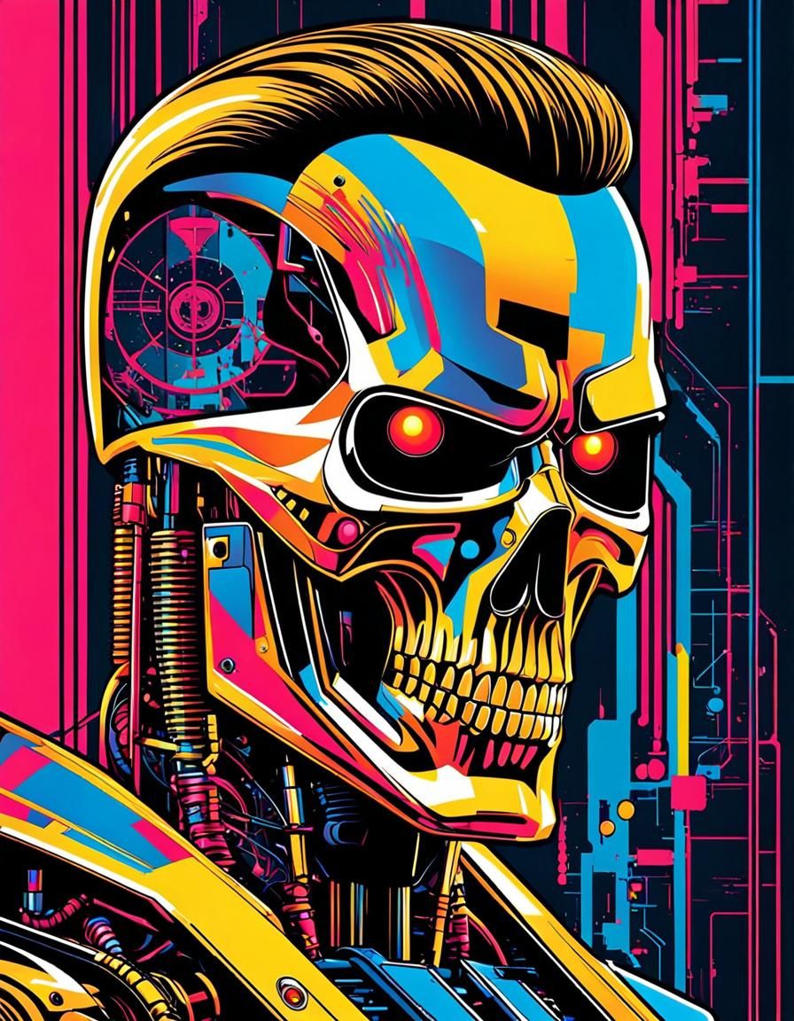 The Pop Terminator - AI Generated Artwork - NightCafe Creator