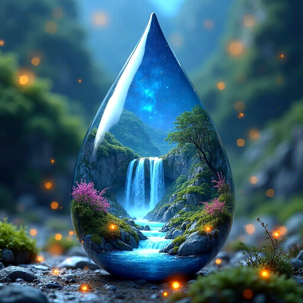 Teardrop waterfall - Teardrop waterfall